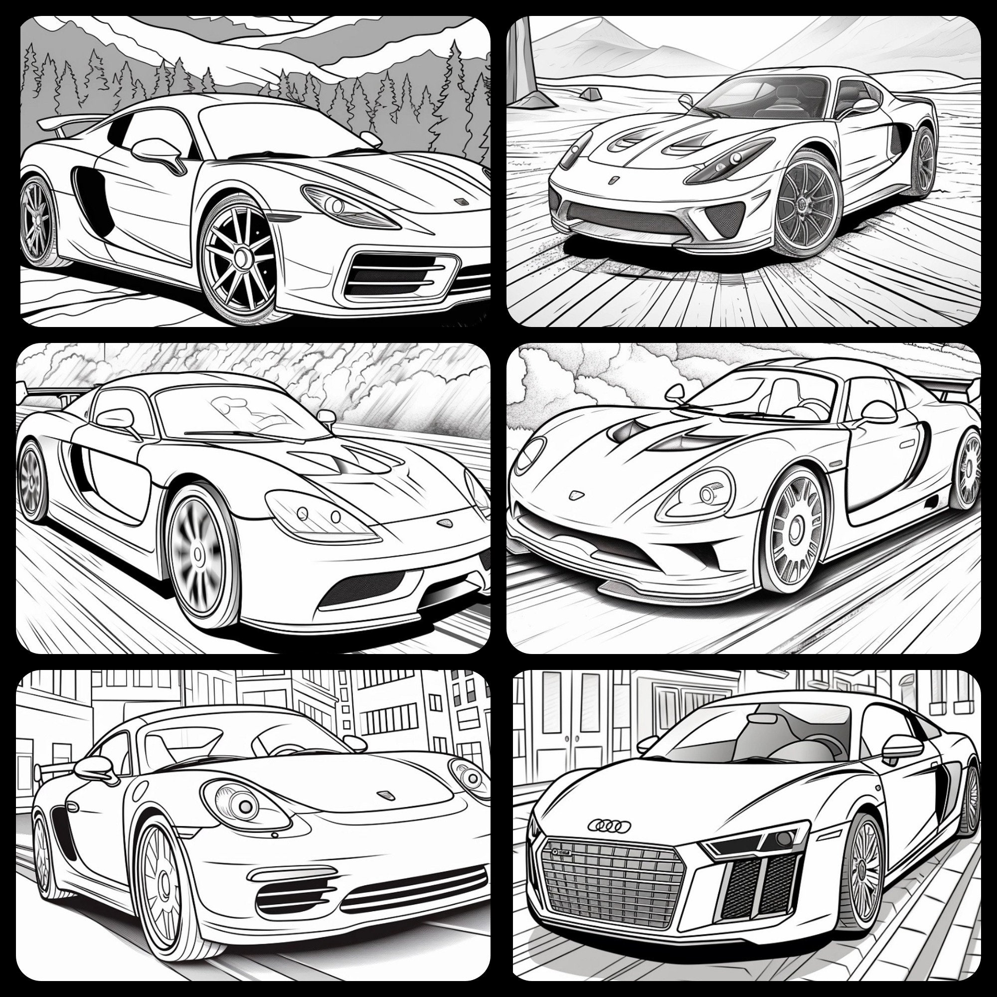 Coloring Book Pages for Children and Adults. 30 Printable PDF Pages ...