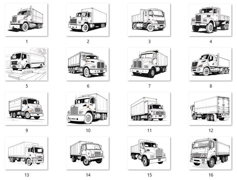 Coloring Book Pages for Children and Adults. 30 Printable PDF Pages for ...