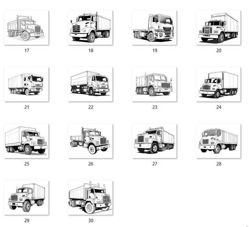 Coloring Book Pages for Children and Adults. 30 Printable PDF Pages for ...