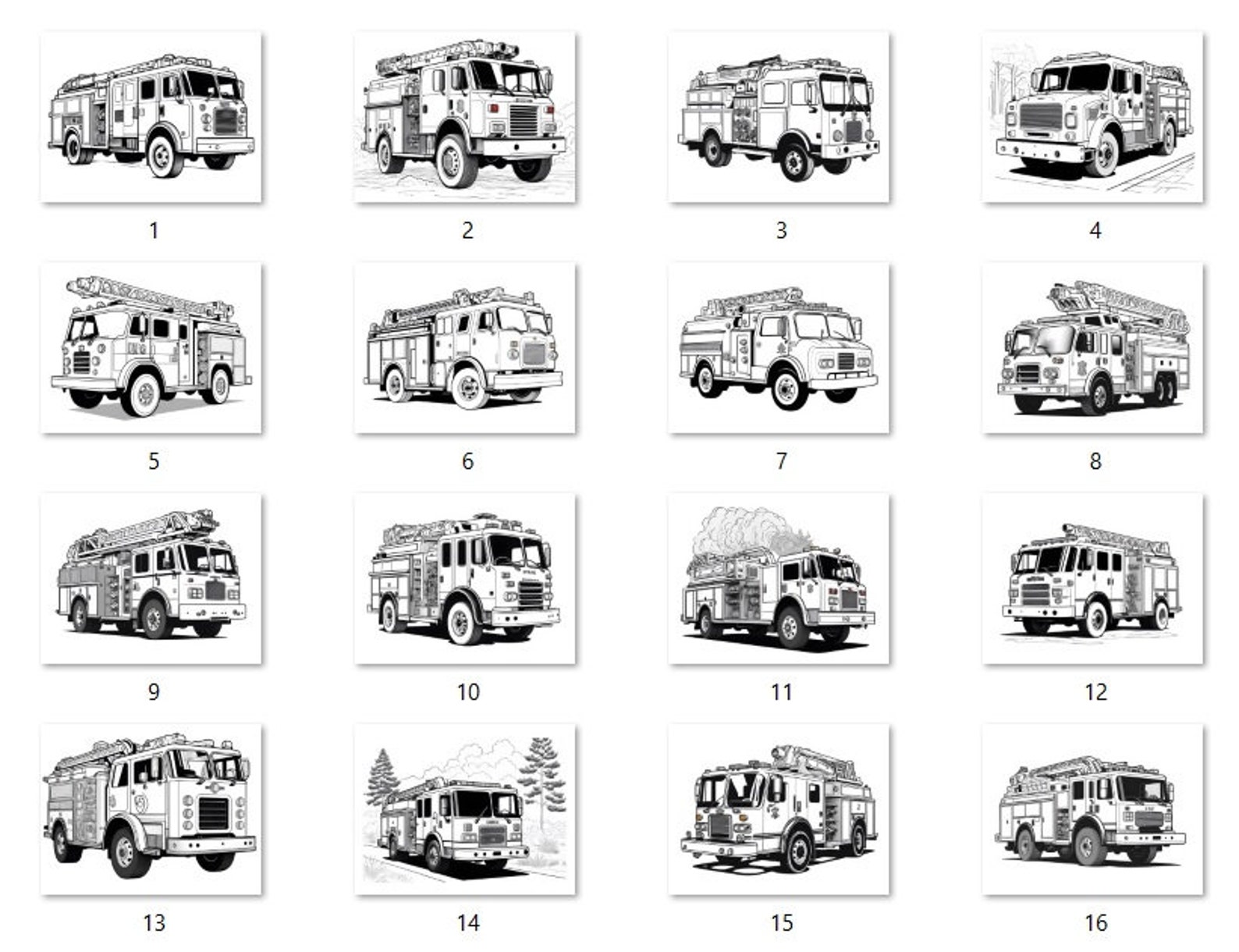 Coloring Book Pages for Children and Adults. 30 Printable PDF Pages ...