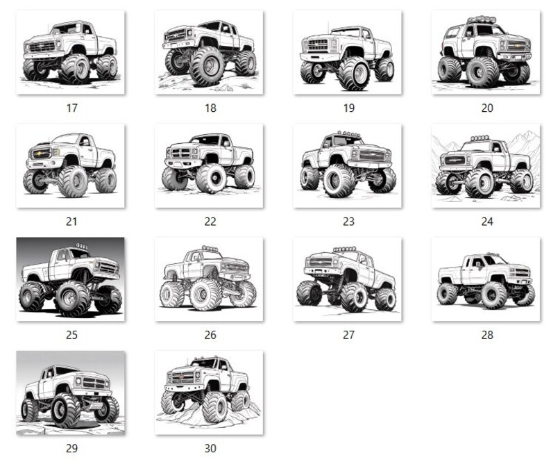 Coloring Book Pages for Children and Adults. 30 Printable PDF Pages ...