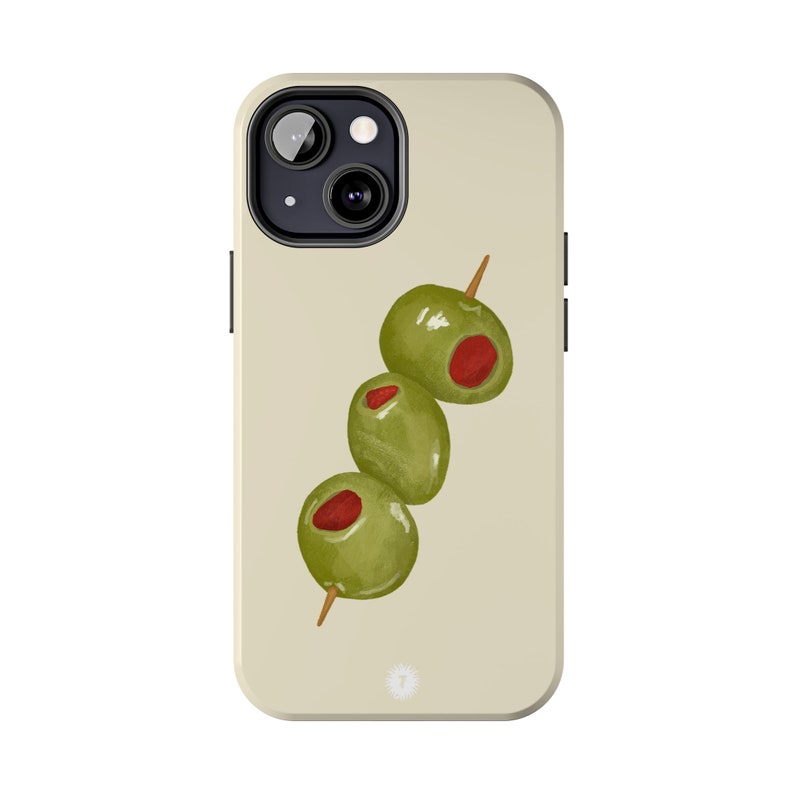 Cream Olive Painting Phone Case - Etsy