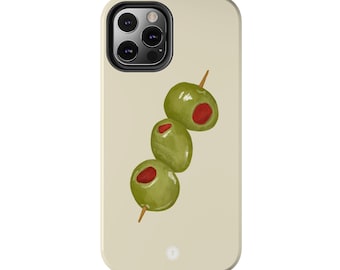 Cream Olive Painting Phone Case - Etsy