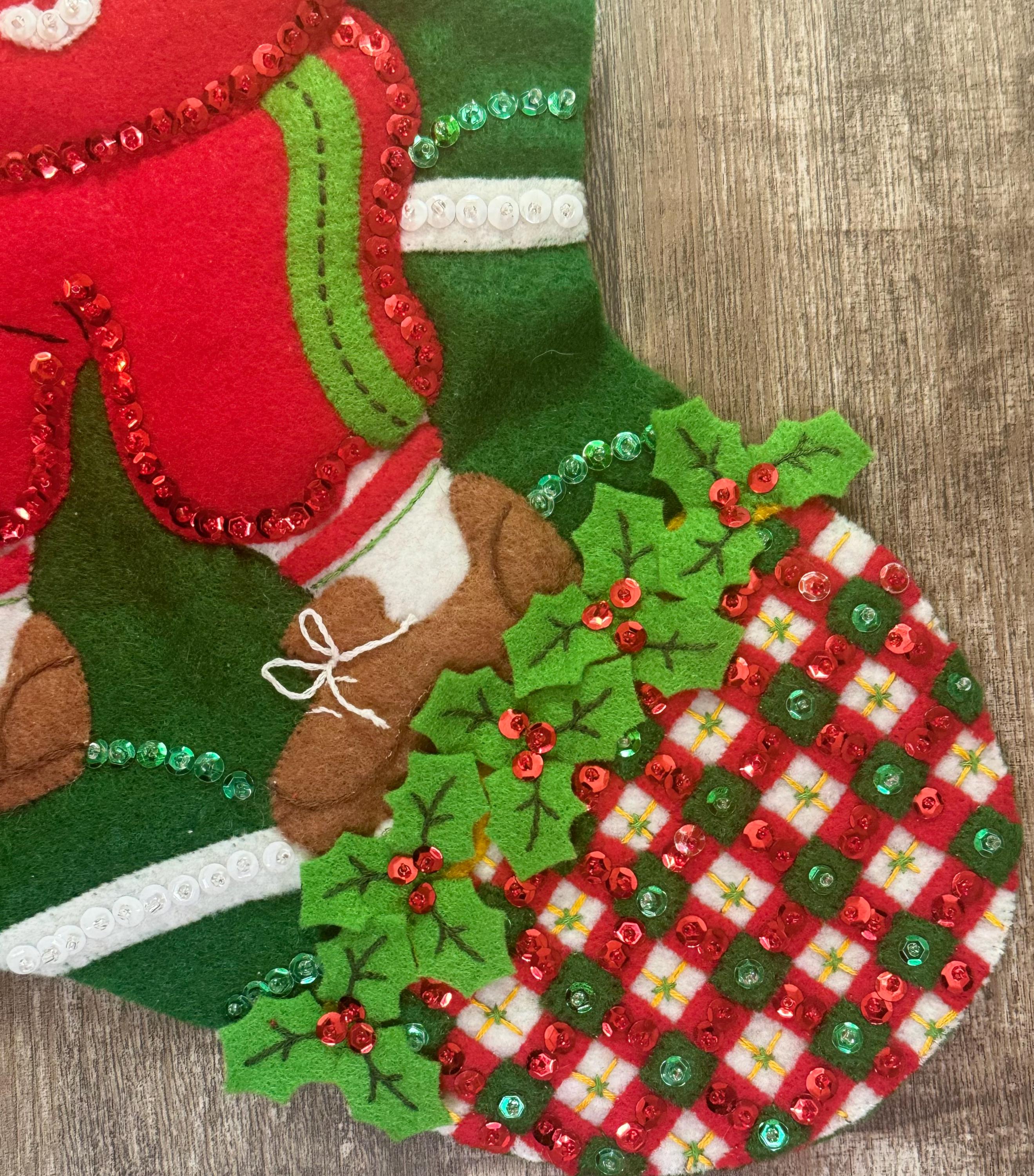 Football Santa Christmas Stocking, Personalized Christmas Stocking ...