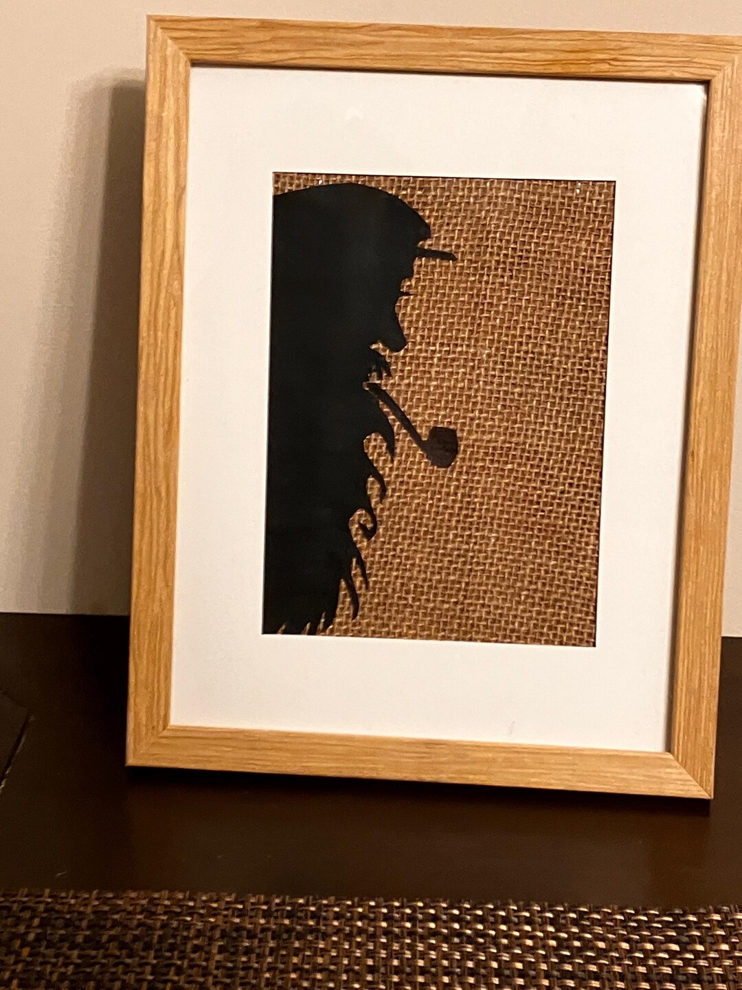 Rustic Old Man With Pipe Home Decor / Rustic Homemade Framed Picture - Etsy