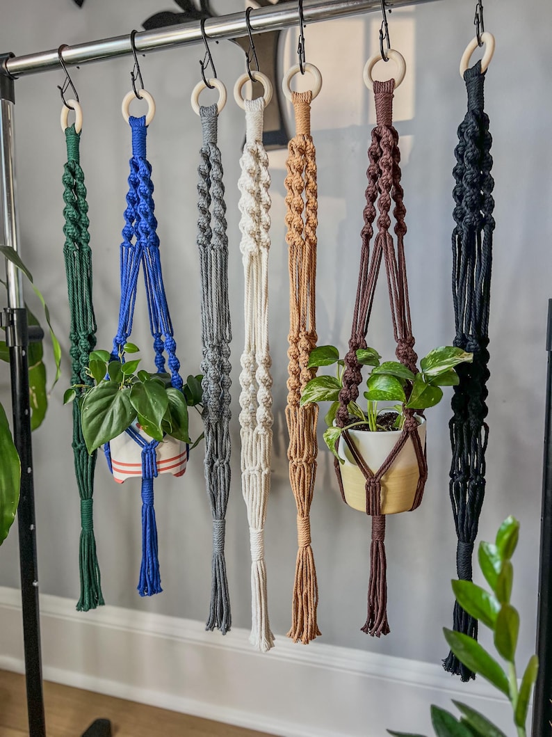 DIY Macrame Plant Hanger Kit - Beginner Macrame Kit - Boho Plant Holder ...