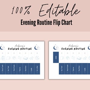 Evening Family Chore Chart, Toddler Routine, Chore Chart Printable ...
