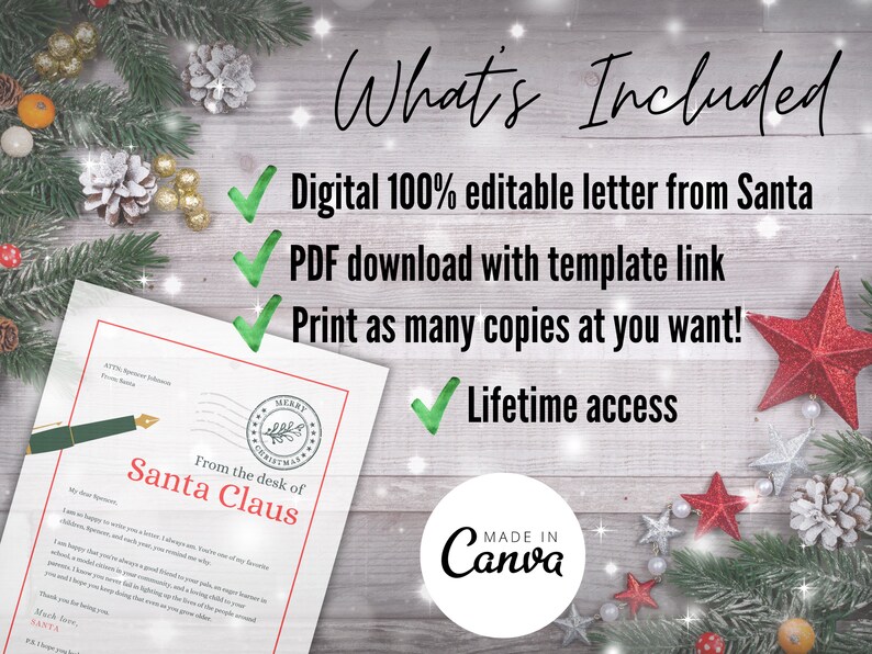 Letter From Santa, Secret Santa Ideas, Santa Letters, Christmas Eve Box ...