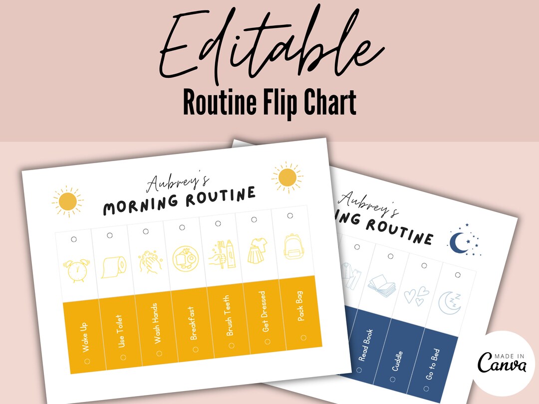 Bundle Family Chore Chart, Morning, Evening, Kids Chore Chart, Chore ...