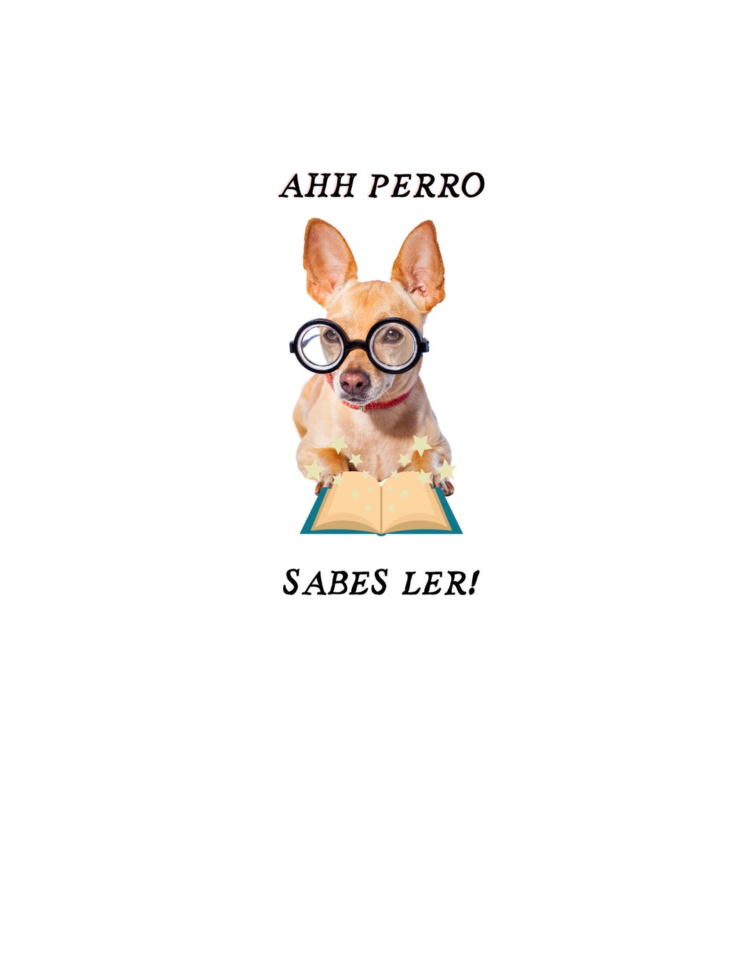Ahh Perro, Sabes Leer - Etsy