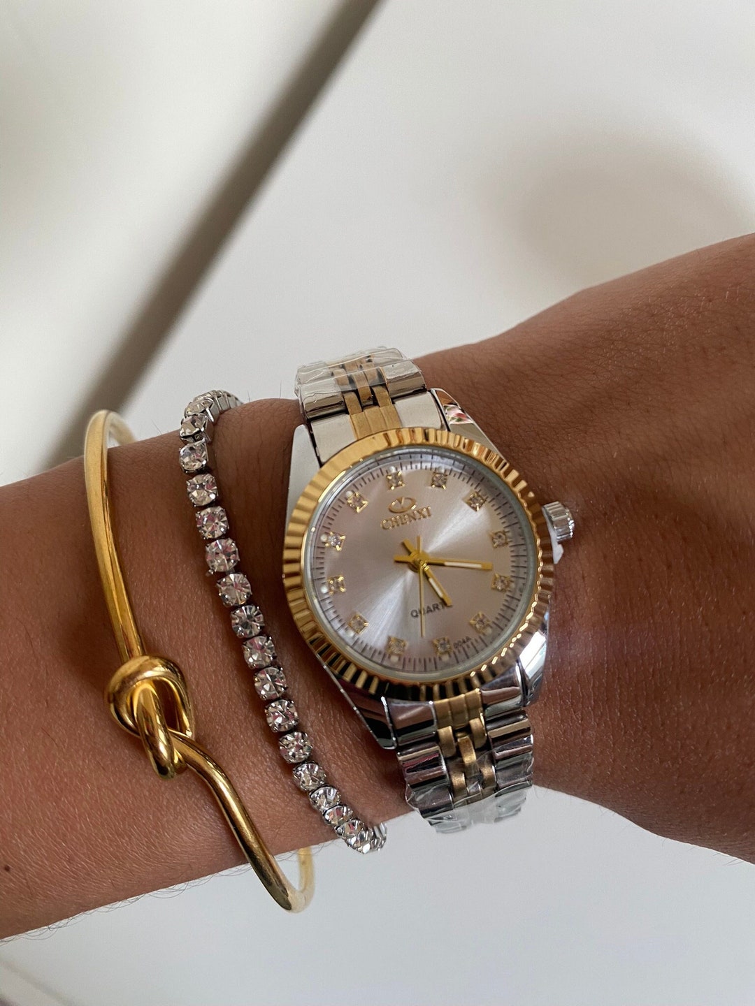 Silver and Gold Watch for Women Woman Watch Gold Watch Vintage Watch ...