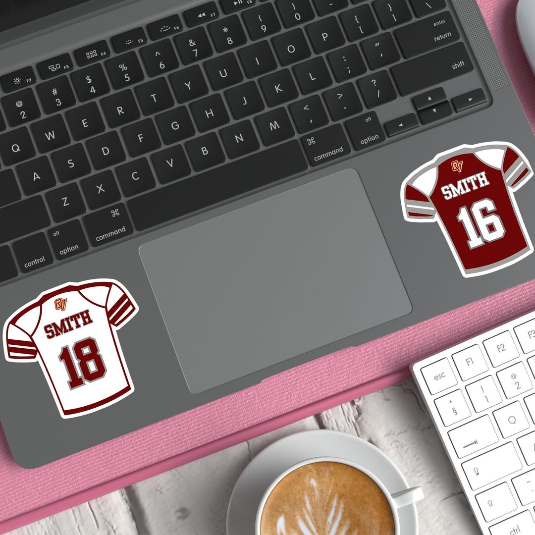 Personalized Football Sticker, Waterproof Sticker, Water Bottle Sports ...