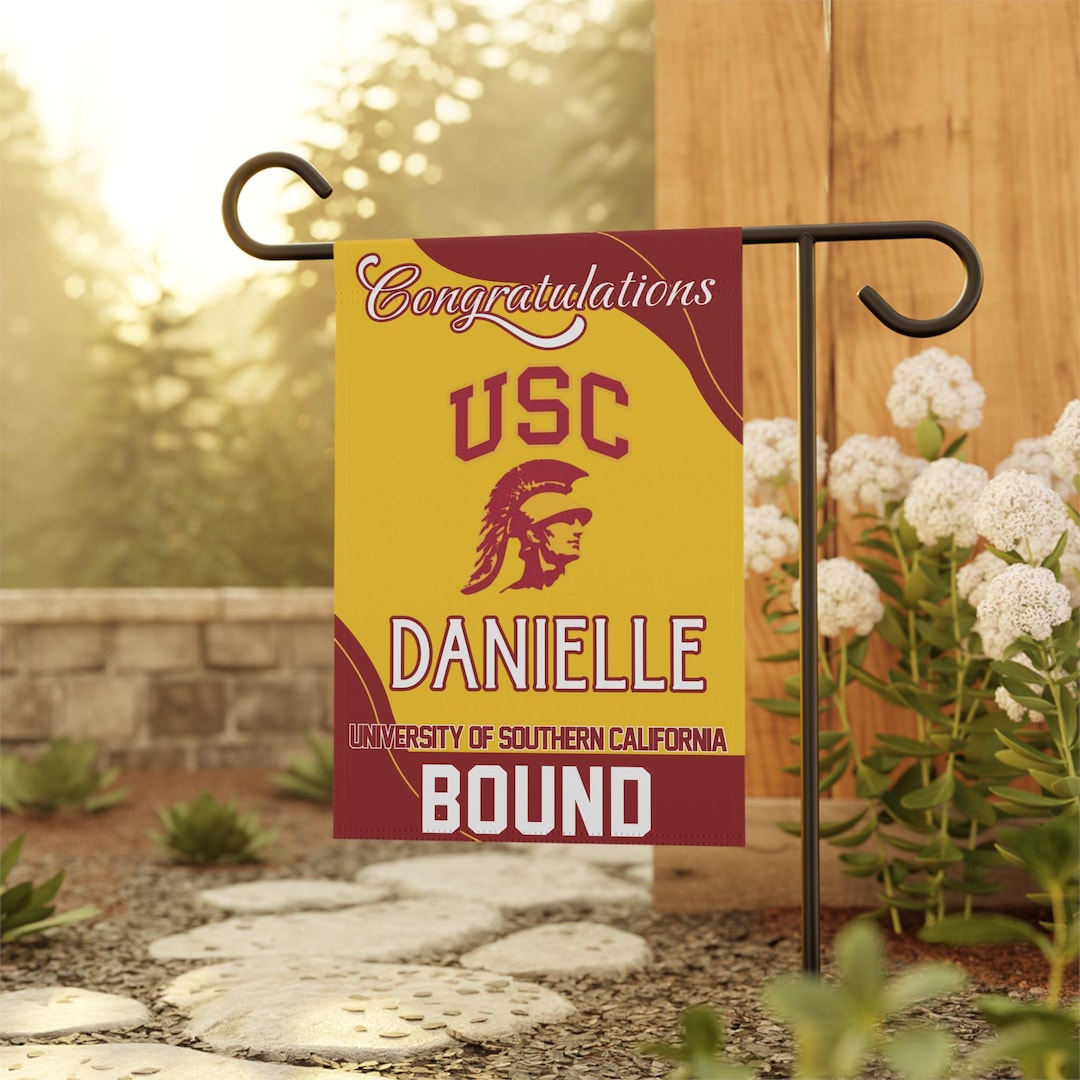 Personalized College Bound Garden Flag, College Logo Flag, Custom ...