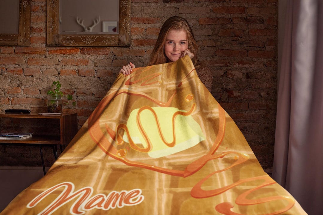 Personalized Food Themed Blanket, Favorite Foods Blanket, Cozy Throw ...