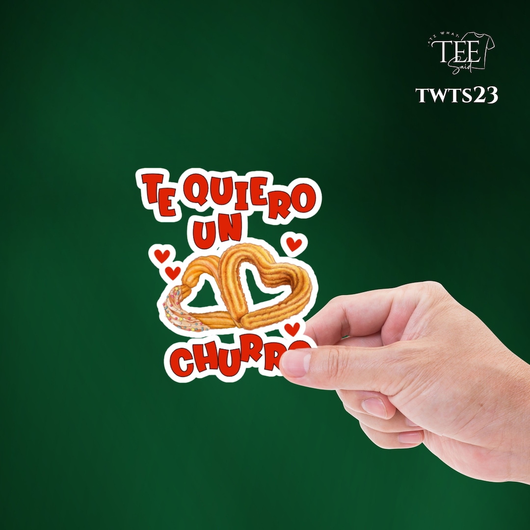 Funny Mexican Stickers: Churro Food, Spanish Stickers - Etsy