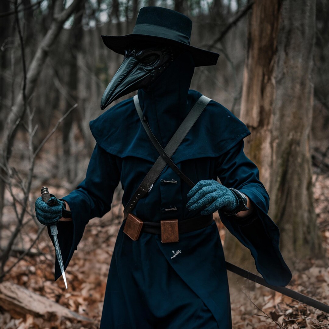 Hooded Cloak Plague Doctor Halloween, Steampunk Cosplay Props for Adult ...