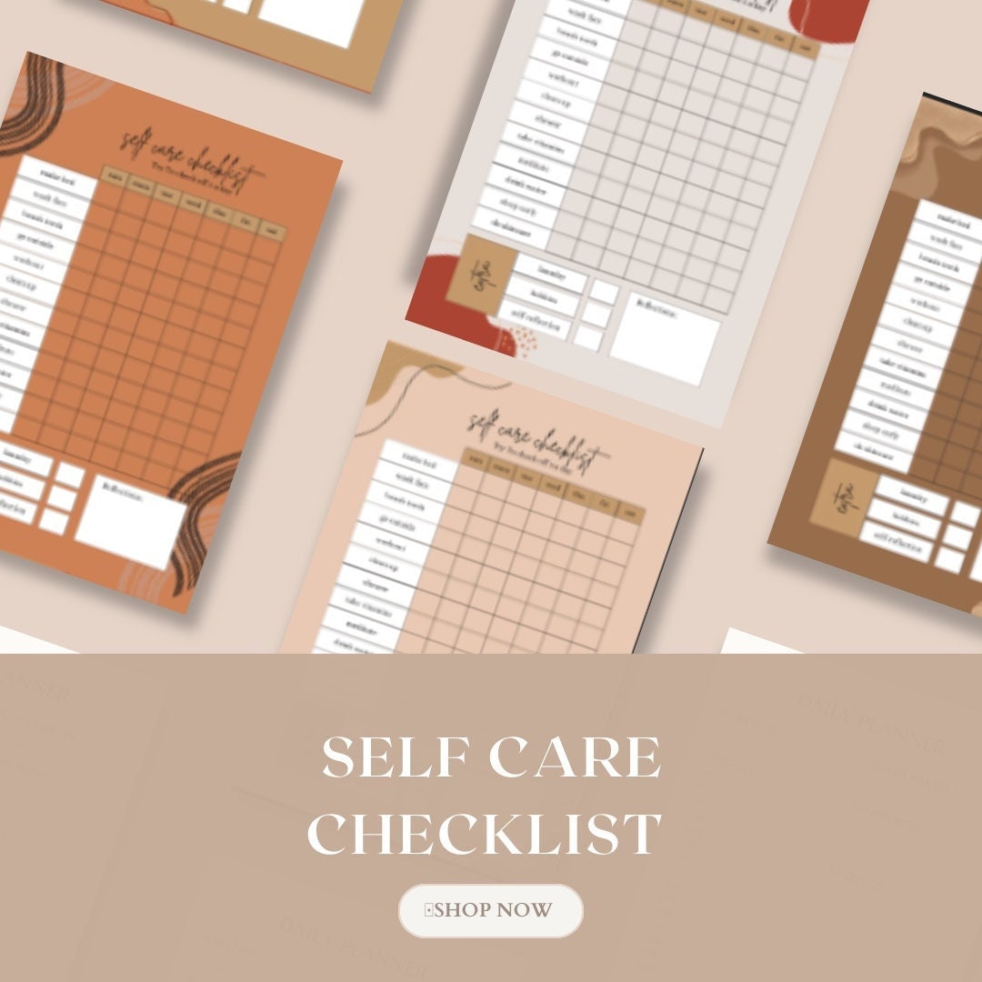 Ultimate Digital Self-care Checklist - Etsy