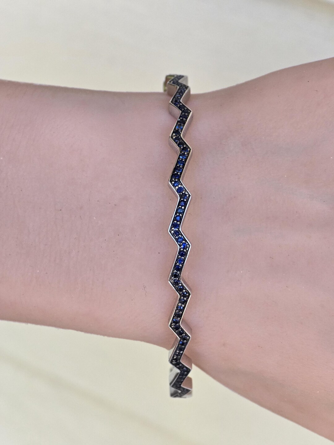 Judith Ripka Sapphire Odyssey Collection Sterling Silver 925 Bangle - Etsy