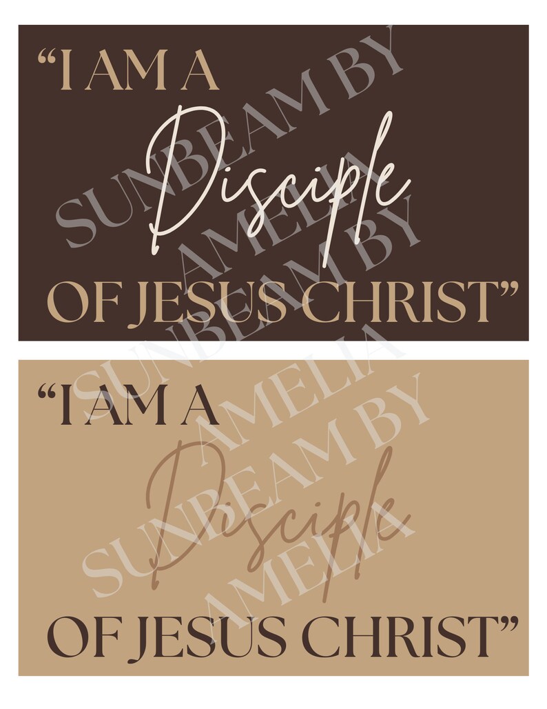 Neutral Disciple Bulletin Board Kit LDS YW Youth Theme 2024 Printable ...