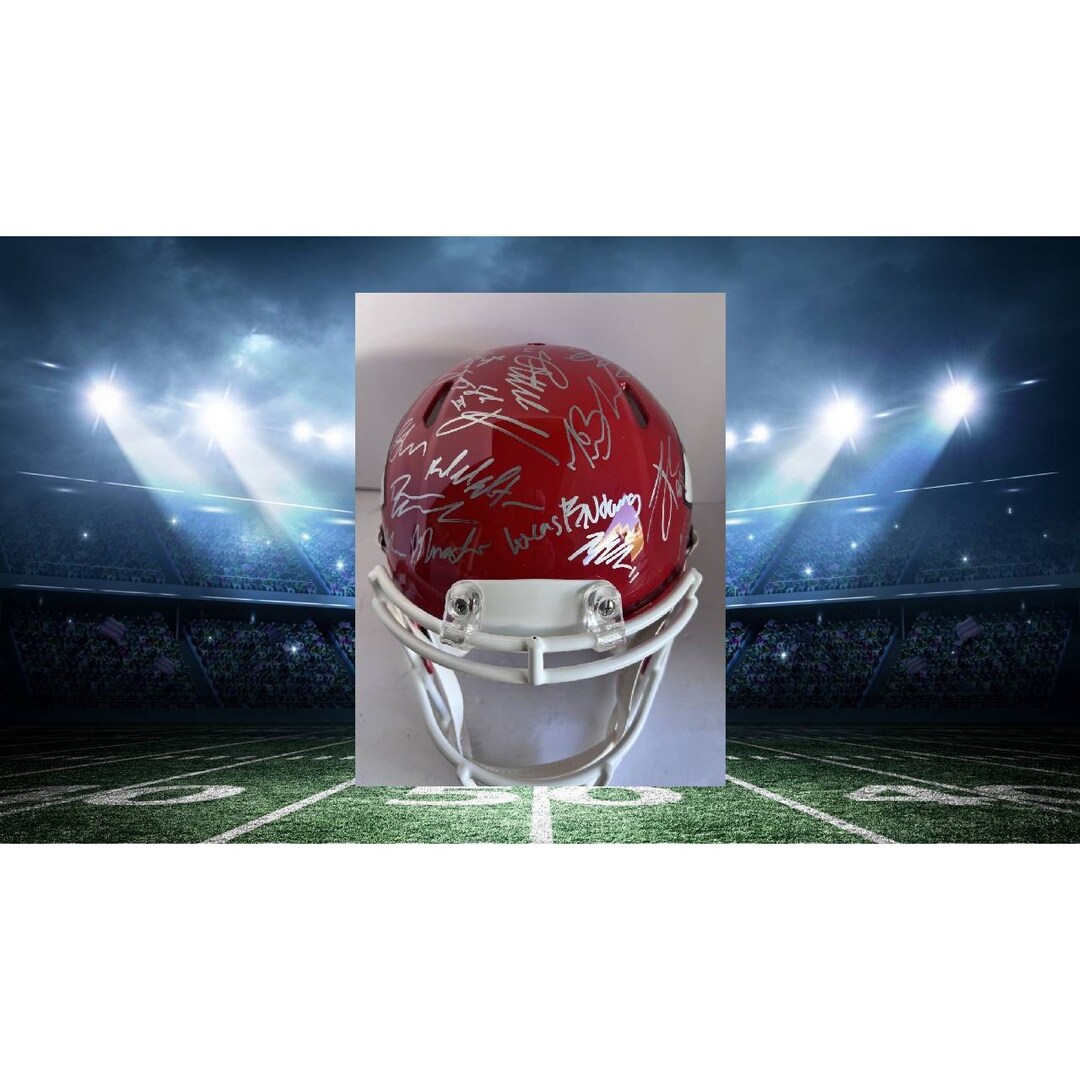 Patrick Mahomes Andy Reid Travis Kelce 2022 23 Super Bowl Champion ...