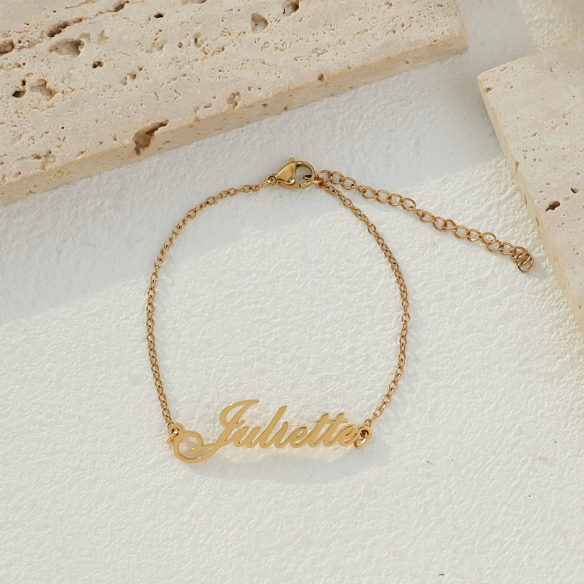 Personalized Name Anklet, Custom Name Anklet, Ankle Bracelets for Women, Dainty Anklet, Initial ...