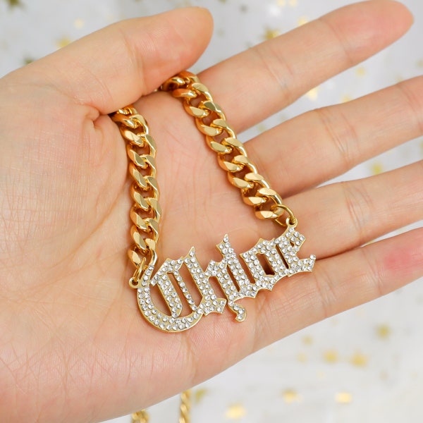 Fake Diamond Chain - Etsy