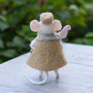 Needle Felted Mouse With Clothes. Felting Animals Series. Collectible ...