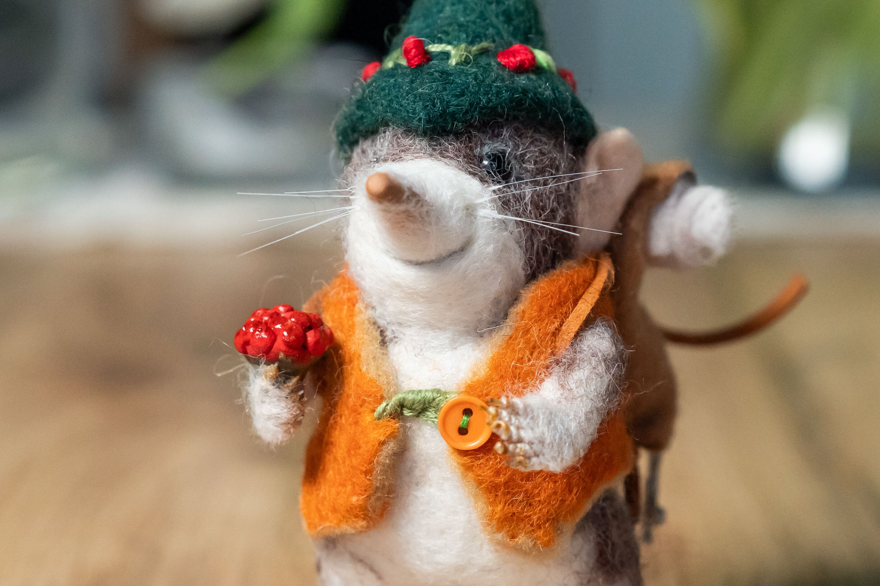 Needle Felted Mole With Clothes. Felted Animals Series. Wool Art ...