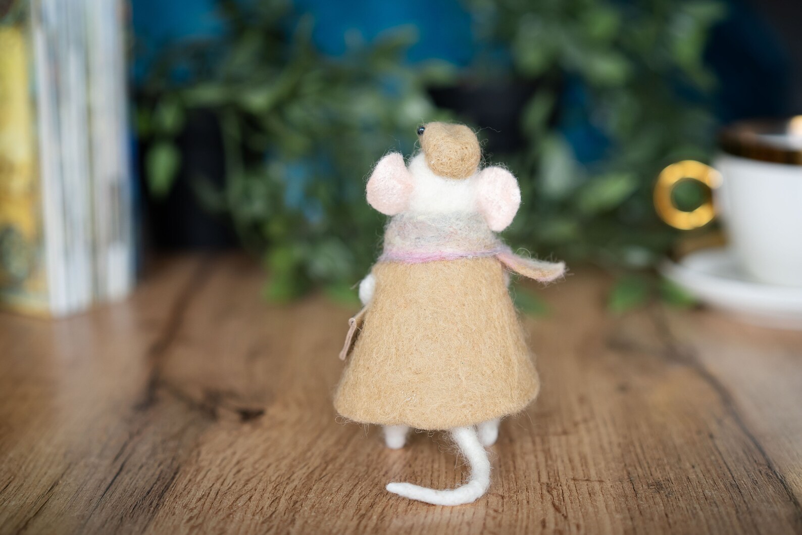 Needle Felted Mouse With Clothes. Felting Animals Series. Collectible ...