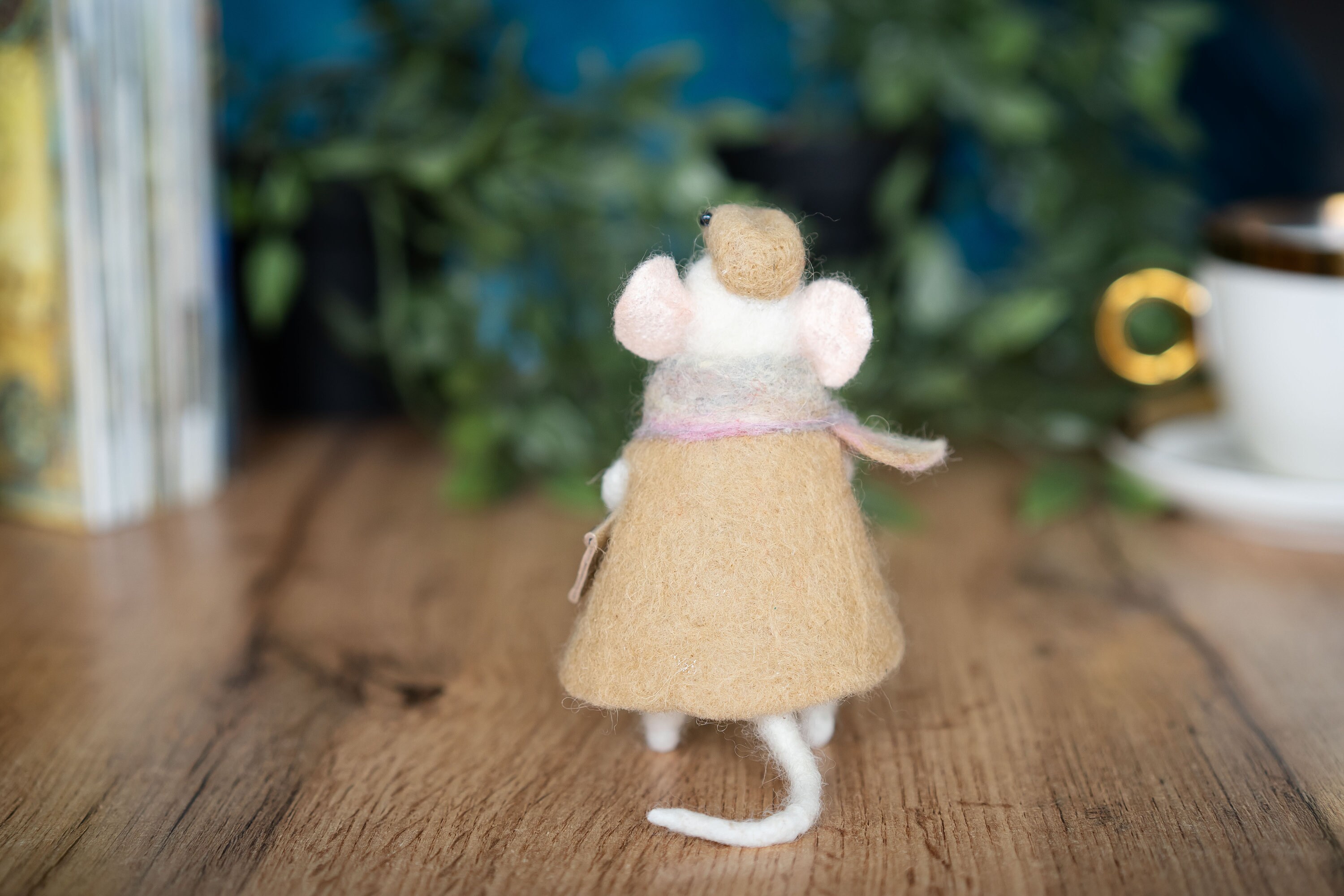 Needle Felted Mouse With Clothes. Felting Animals Series. Collectible ...