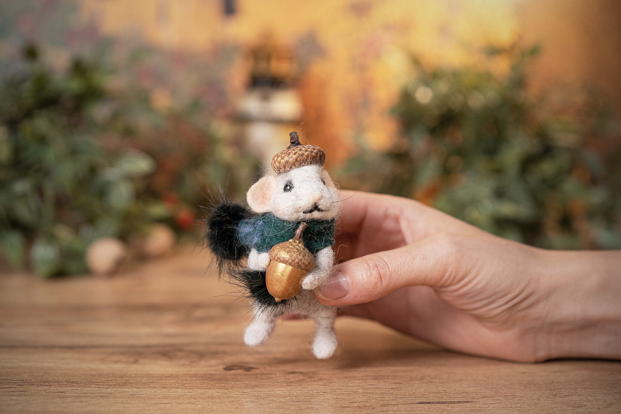Needle Felted Mouse With Clothes. Felting Animals Series. Collectible ...