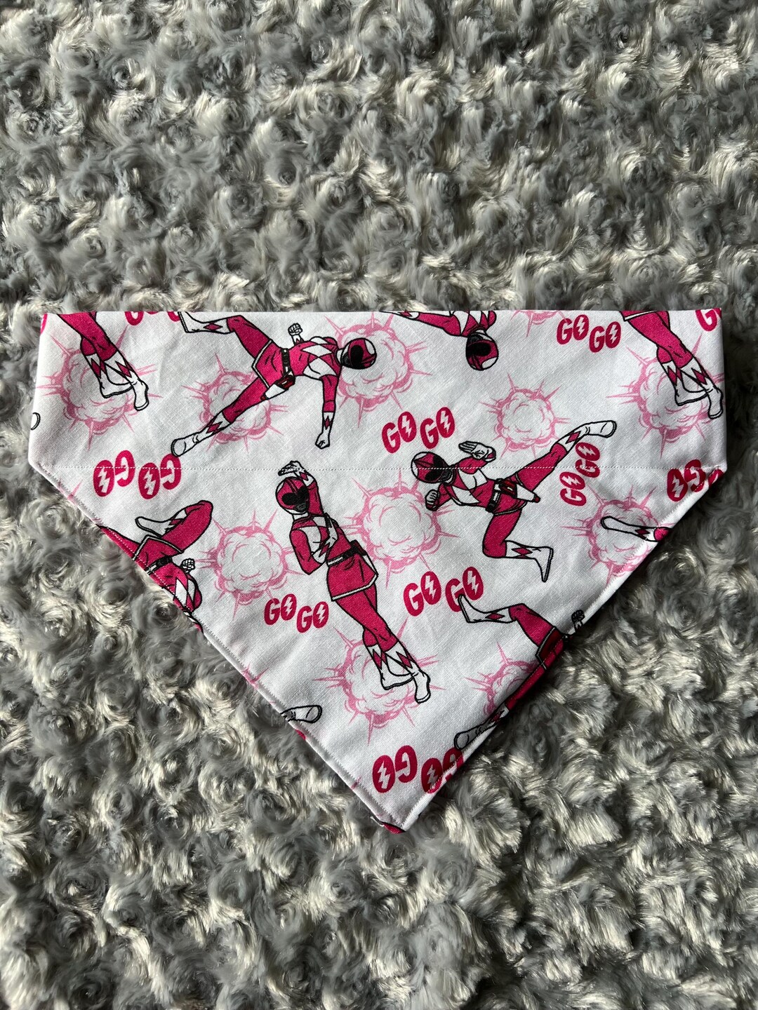 Pink Power Ranger Slip-on Collar Bandana - Etsy