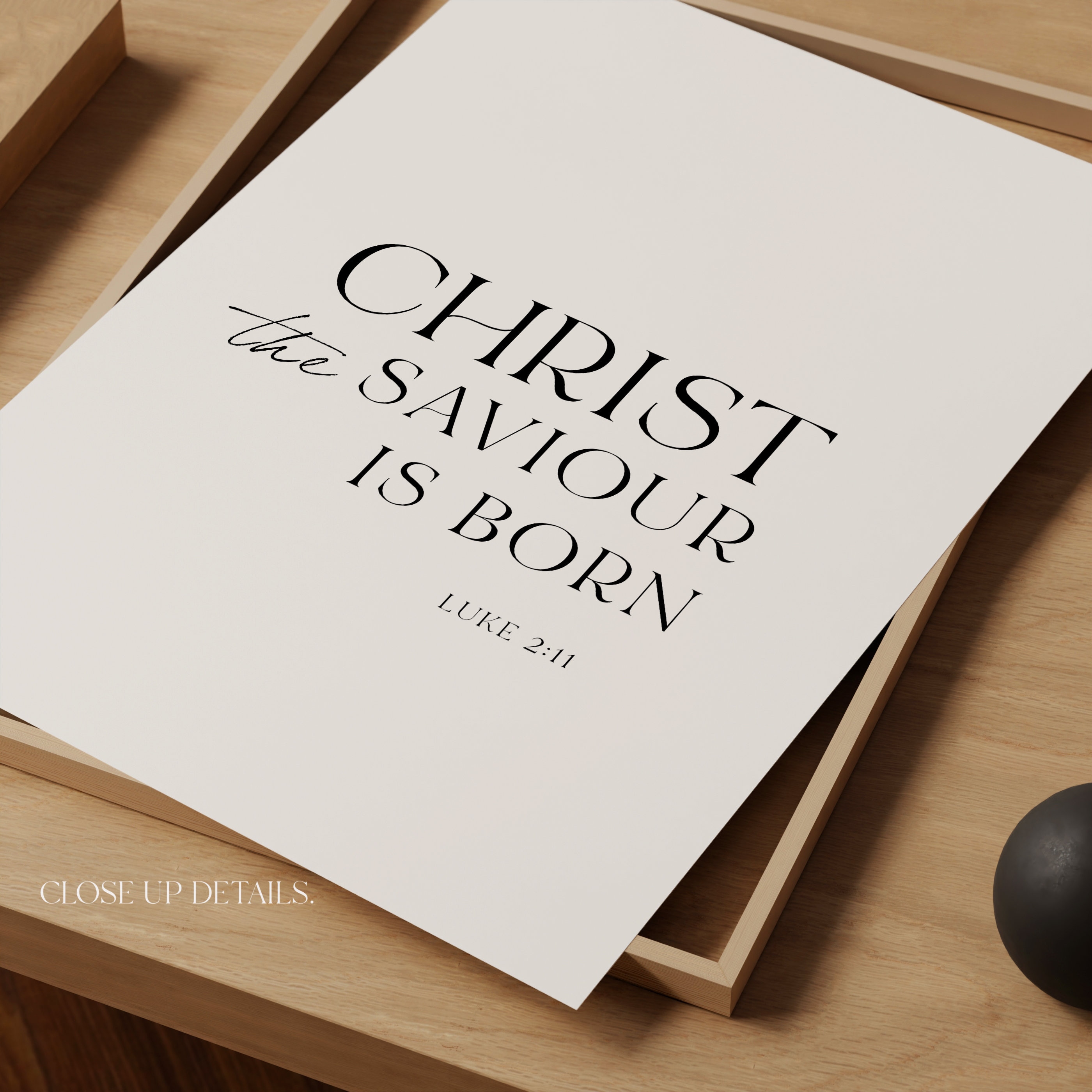 Christ the Saviour is Born, Digital Print, Luke 2 11, Christmas ...