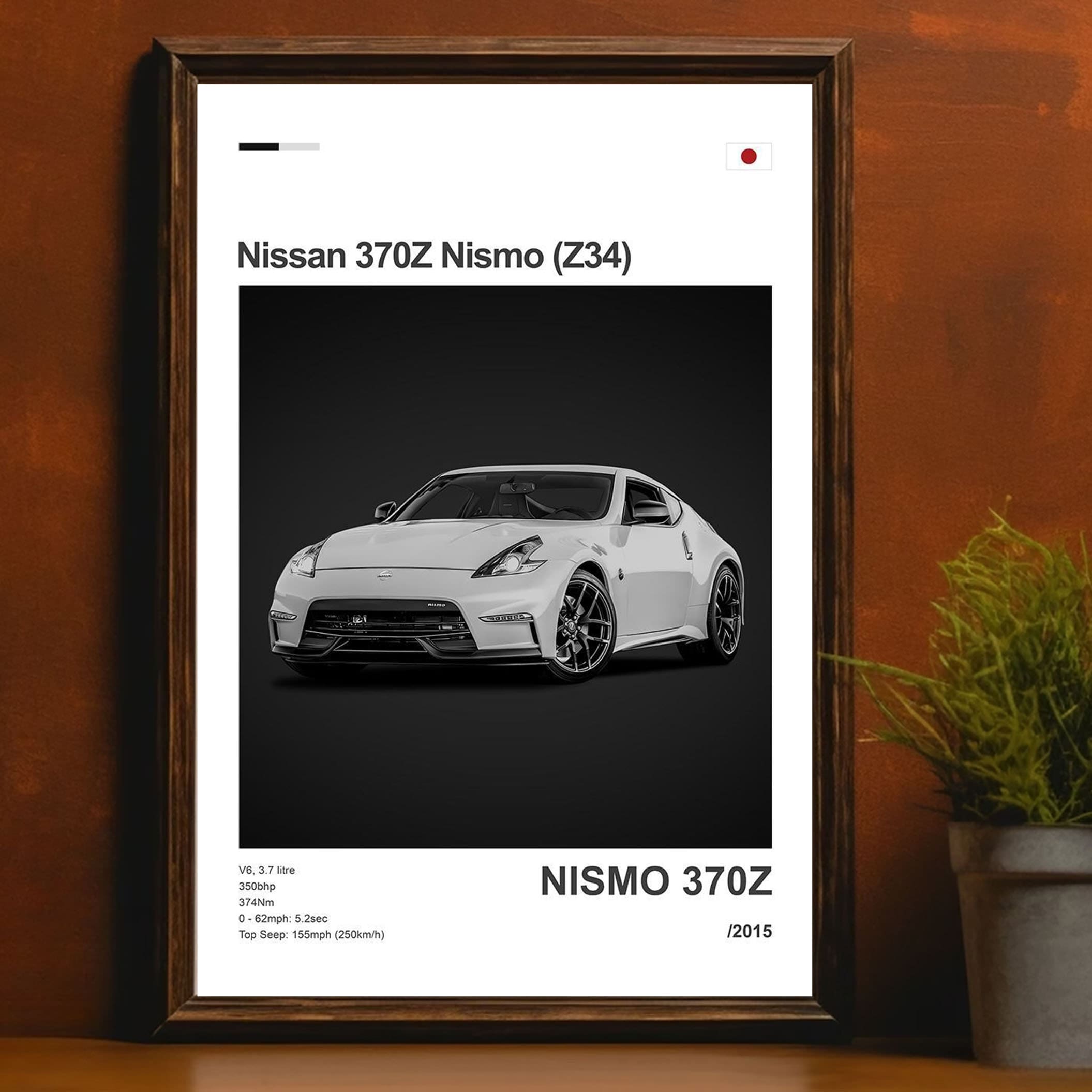 Nissan 370Z Nismo Poster Mid Century Modern Car Poster Retro - Etsy