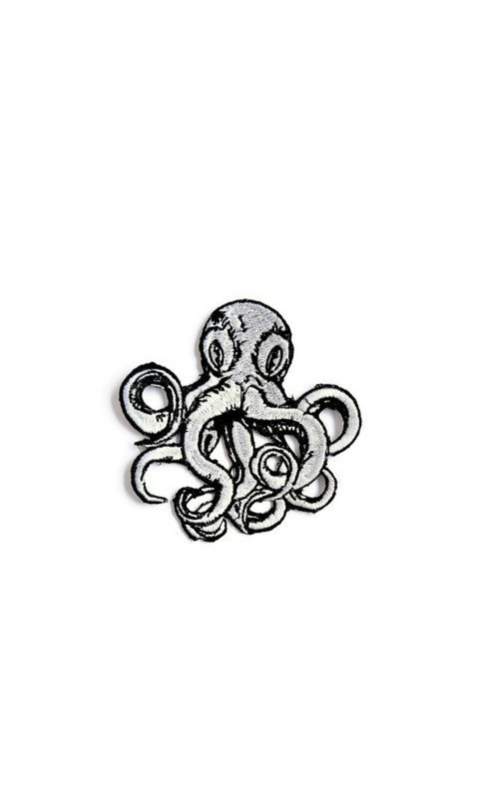 Octopus Squid Punk Embroidery Iron-on Patch - Etsy