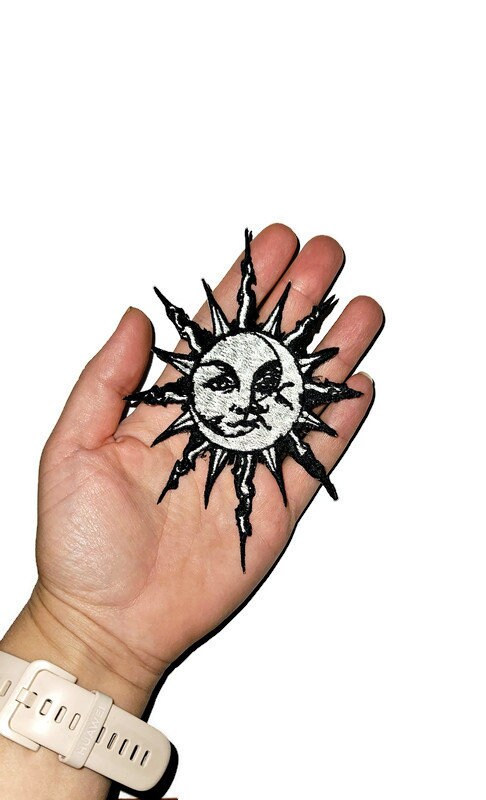 Celestial Patch Sun and Moon Design Iron on Patch 3,5x4,7in - Etsy
