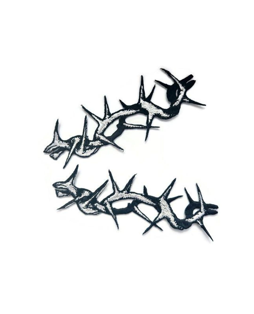 Barbed Wire Patch Iron-on Set2p - Etsy