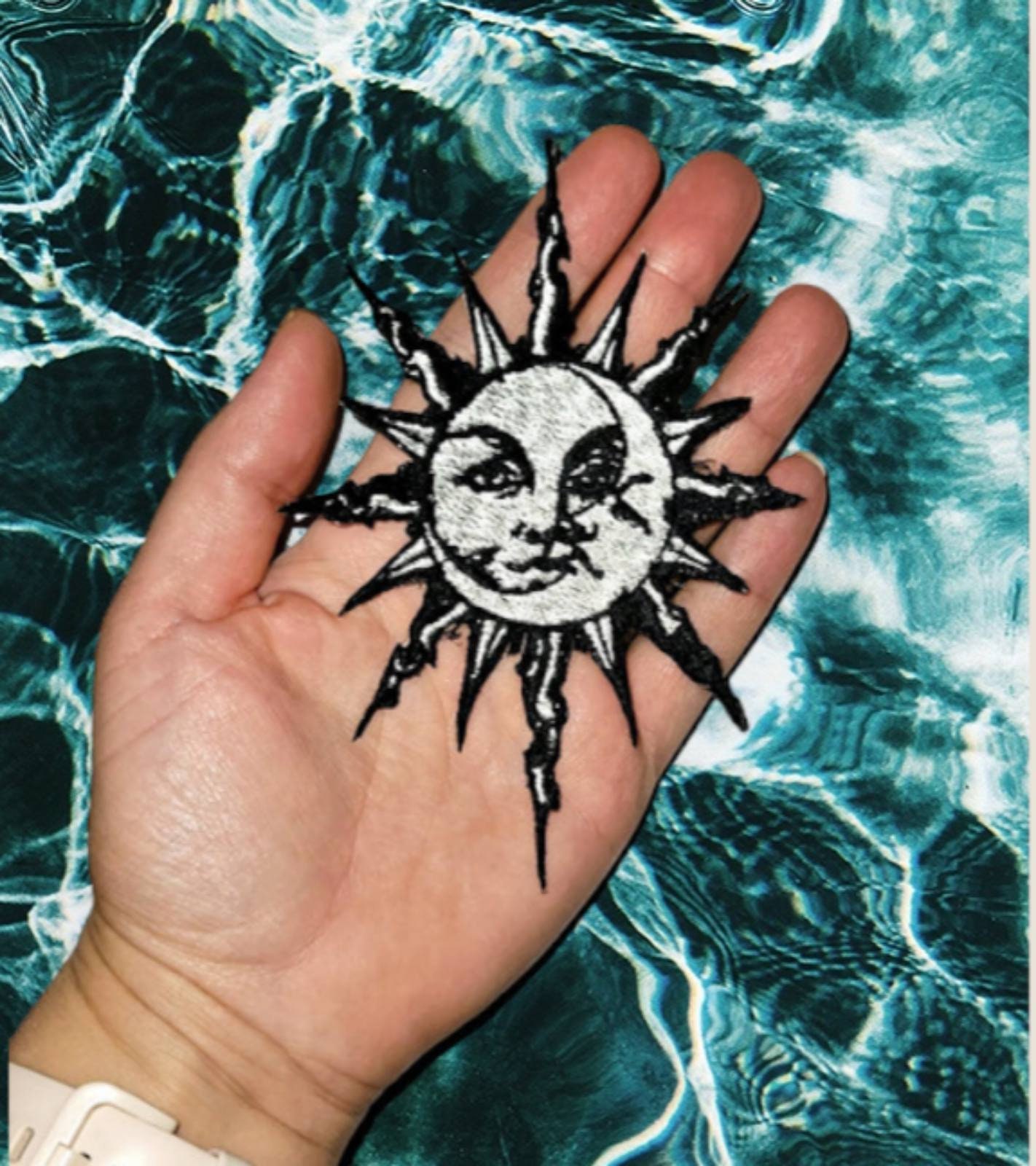 Celestial Patch Sun and Moon Design Iron on Patch 3,5x4,7in - Etsy