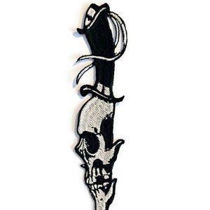Skeleton Knife Patch, Iron on Patch - Etsy