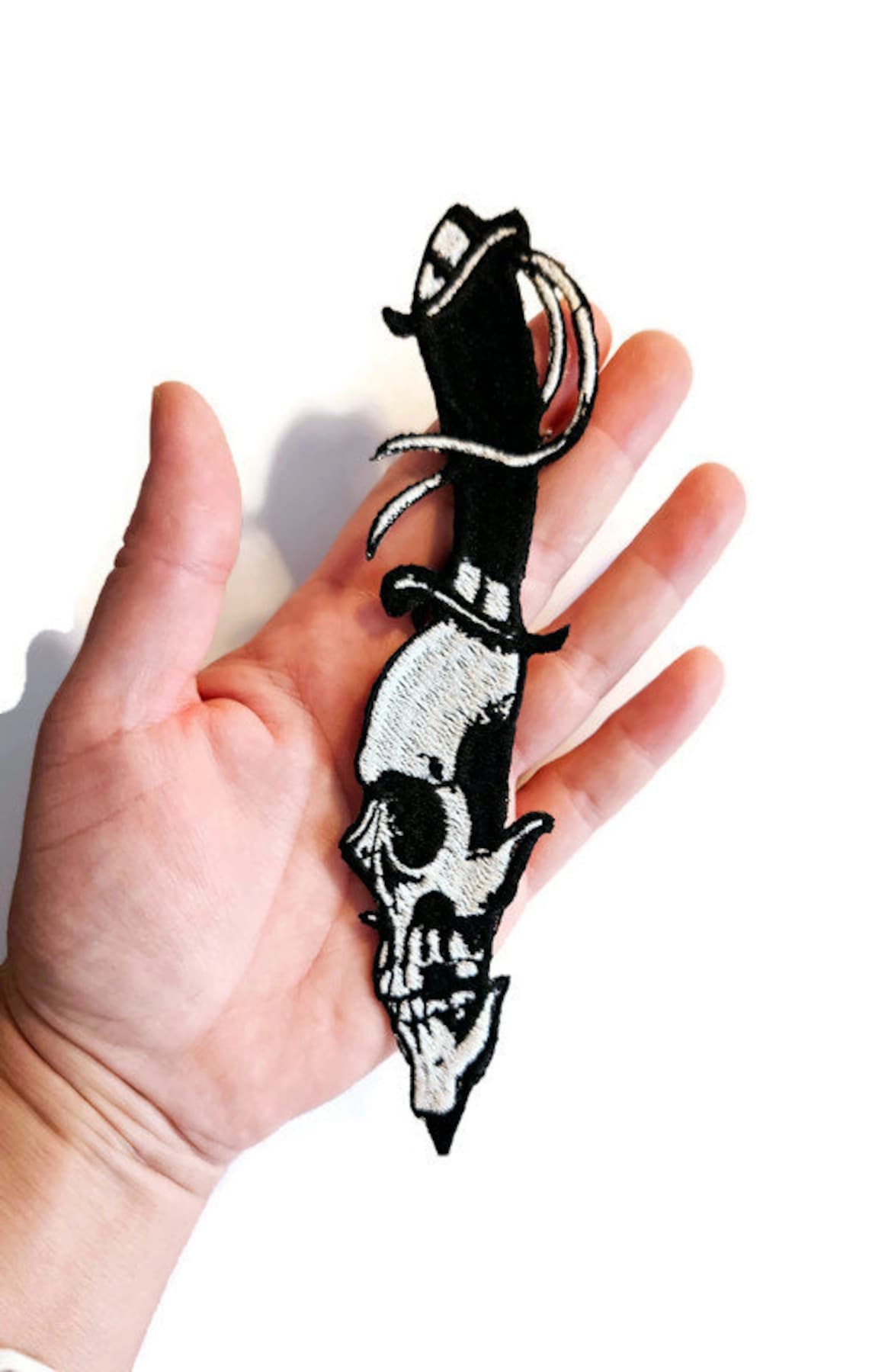 Skeleton Knife Patch, Iron on Patch - Etsy