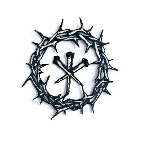 Jesus Crown of Thorns Embroidery Patch - Etsy