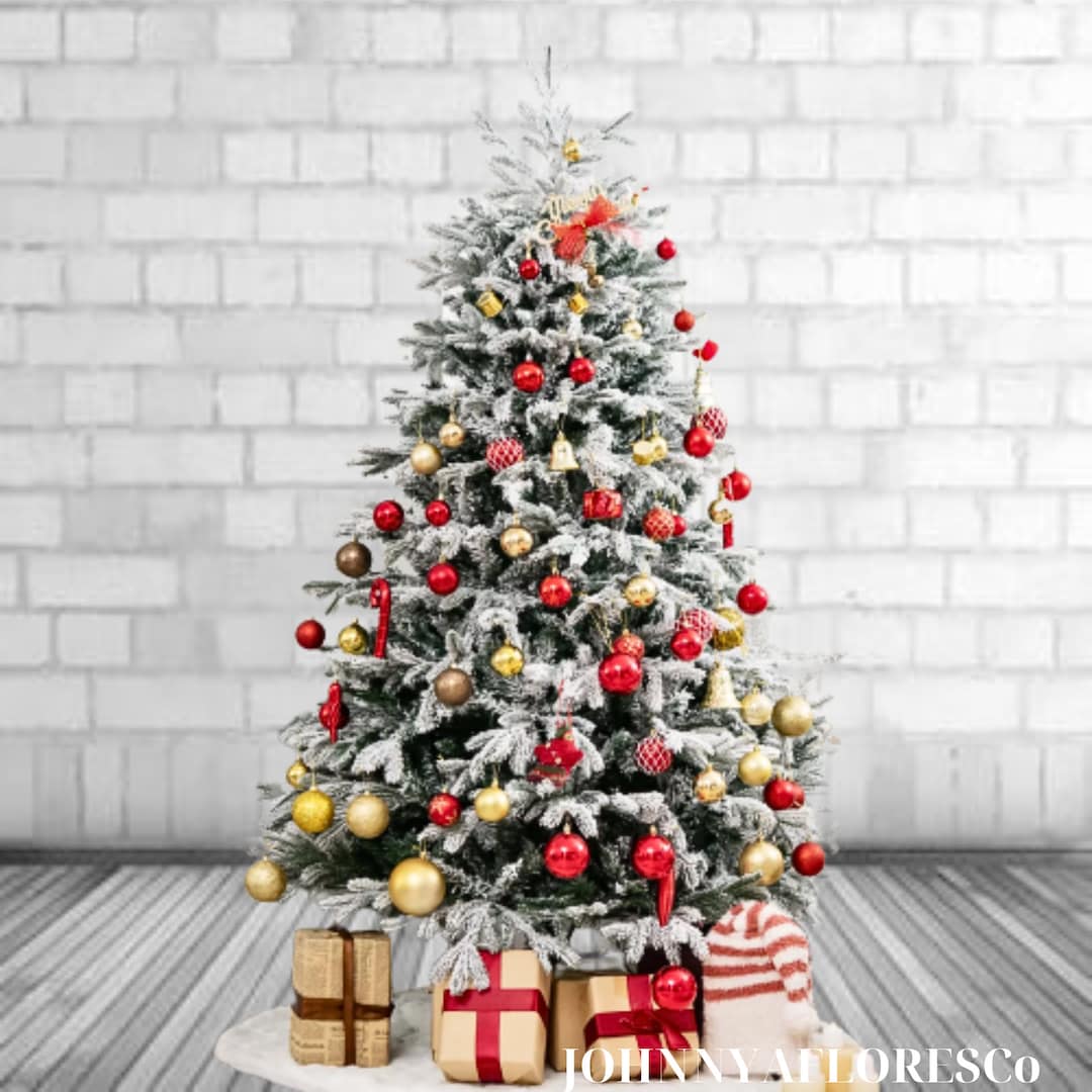 A 6-foot Pre-lit Christmas Tree With 350 Lights That is - Etsy