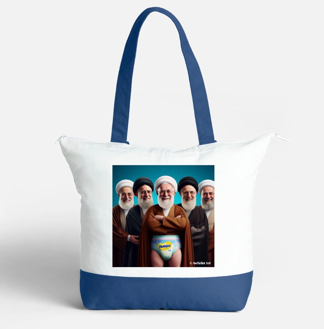 Iran's Dictator Ayatollah Khamenei 15 Organic Tote Bag He is Old and in ...