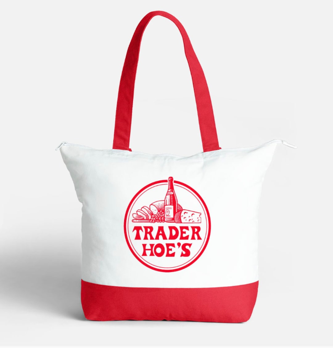Trader Hoes Logo Designer Tote Bag Joes Parody Various Colors Organic ...