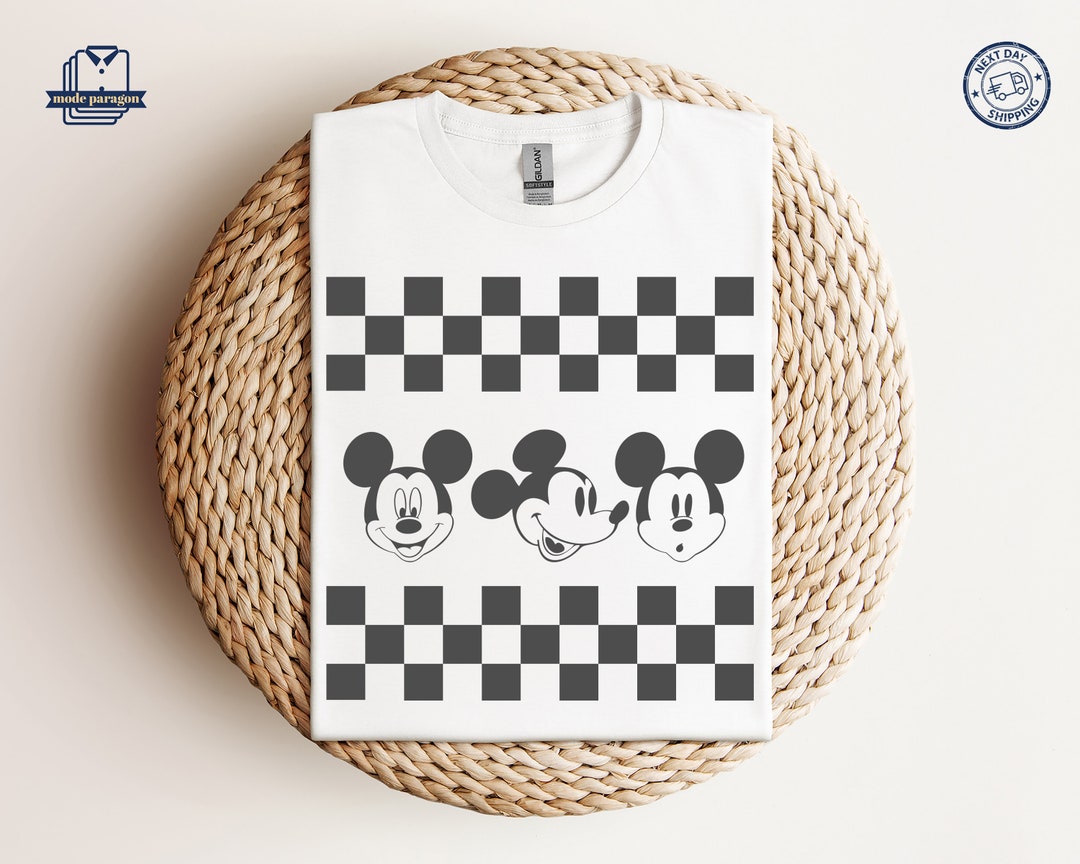 Checkered Retro Mickey Shirt, Vintage Mickey 1928 Sweatshirt ...