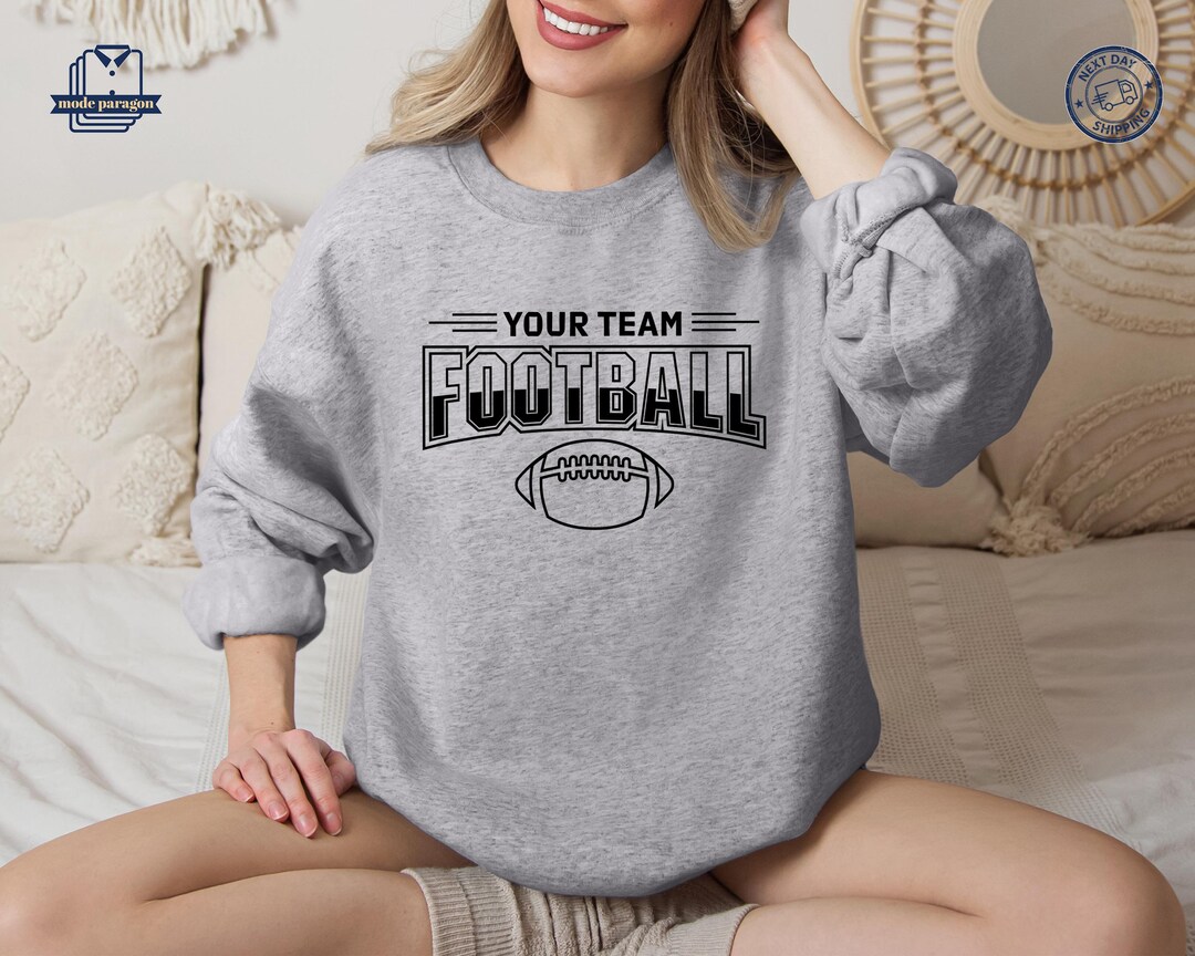 Custom Football Team Names Shirt, Player Sweatshirt, Football Game Day ...
