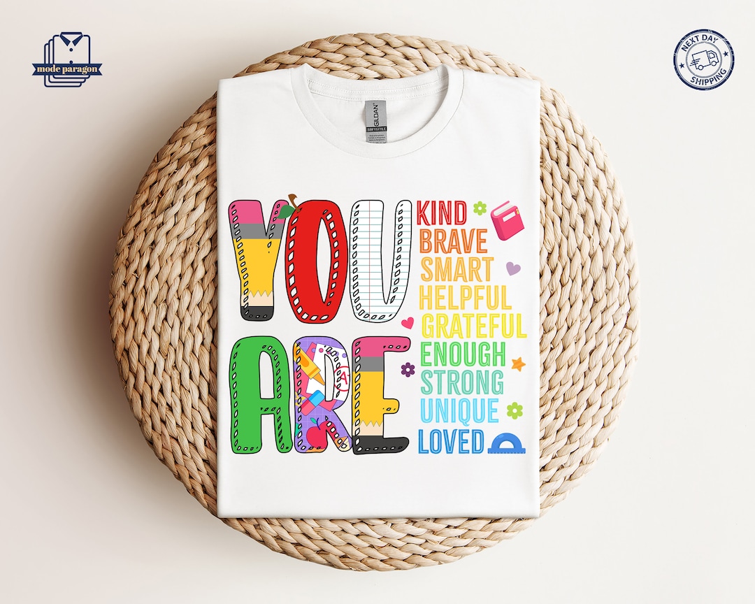 You Are Kind Brave Smart Helpful Grateful Shirt,motivational Sweatshirt ...