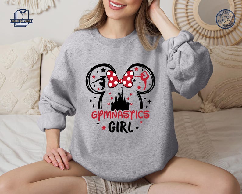 Disney Gymnastics Girl Shirt, Minnie Mouse Ears Castle Sweatshirt ...