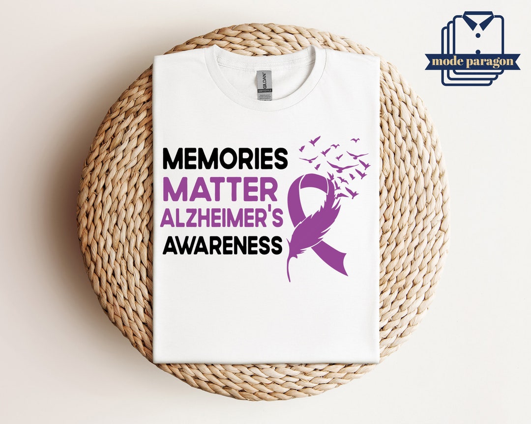 Memories Matter End Alz Shirt,alzheimer's Awareness Tshirt,purple ...