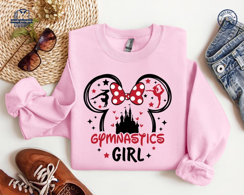 Disney Gymnastics Girl Shirt, Minnie Mouse Ears Castle Sweatshirt ...